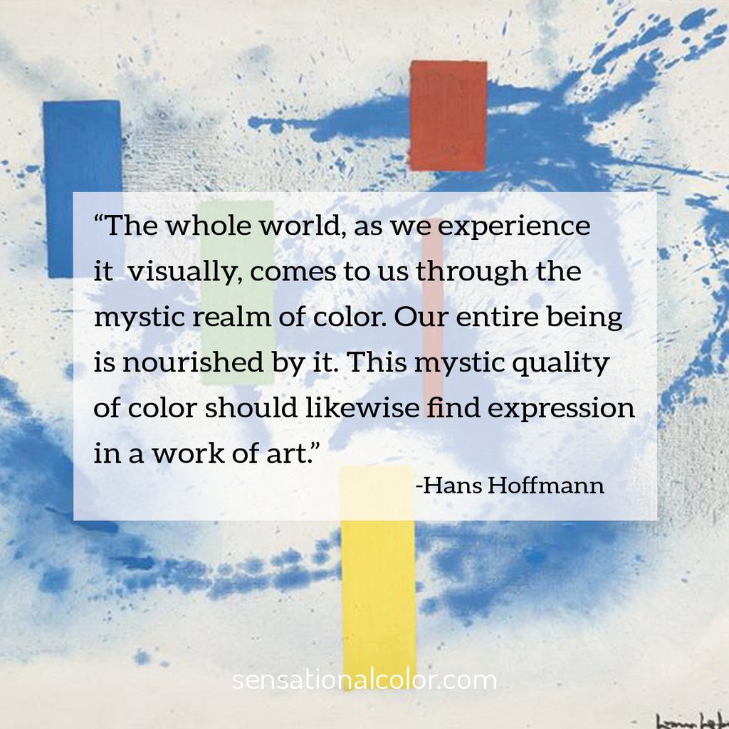 Hans Hofmann Quotes About Color - Sensational Color