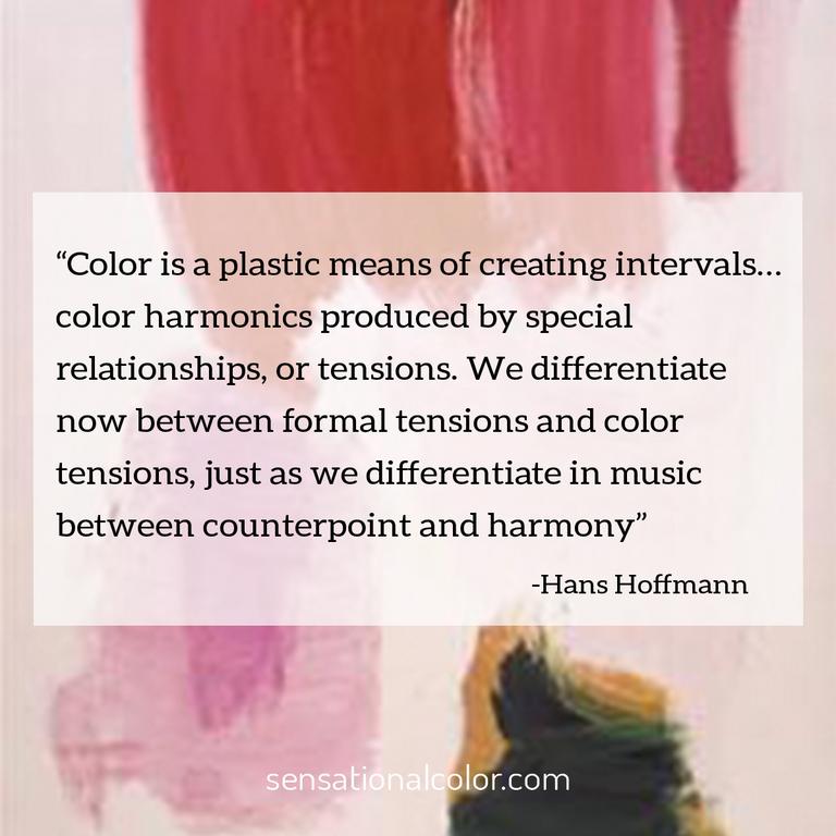 Hans Hofmann Quotes About Color - Sensational Color